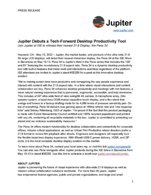 Jupiter Debuts a Tech-Forward Desktop Productivity Tool | Jupiter